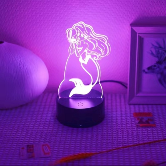 Accents | 3d Little Mermaid 7 Colors Led Night Light | Poshmark